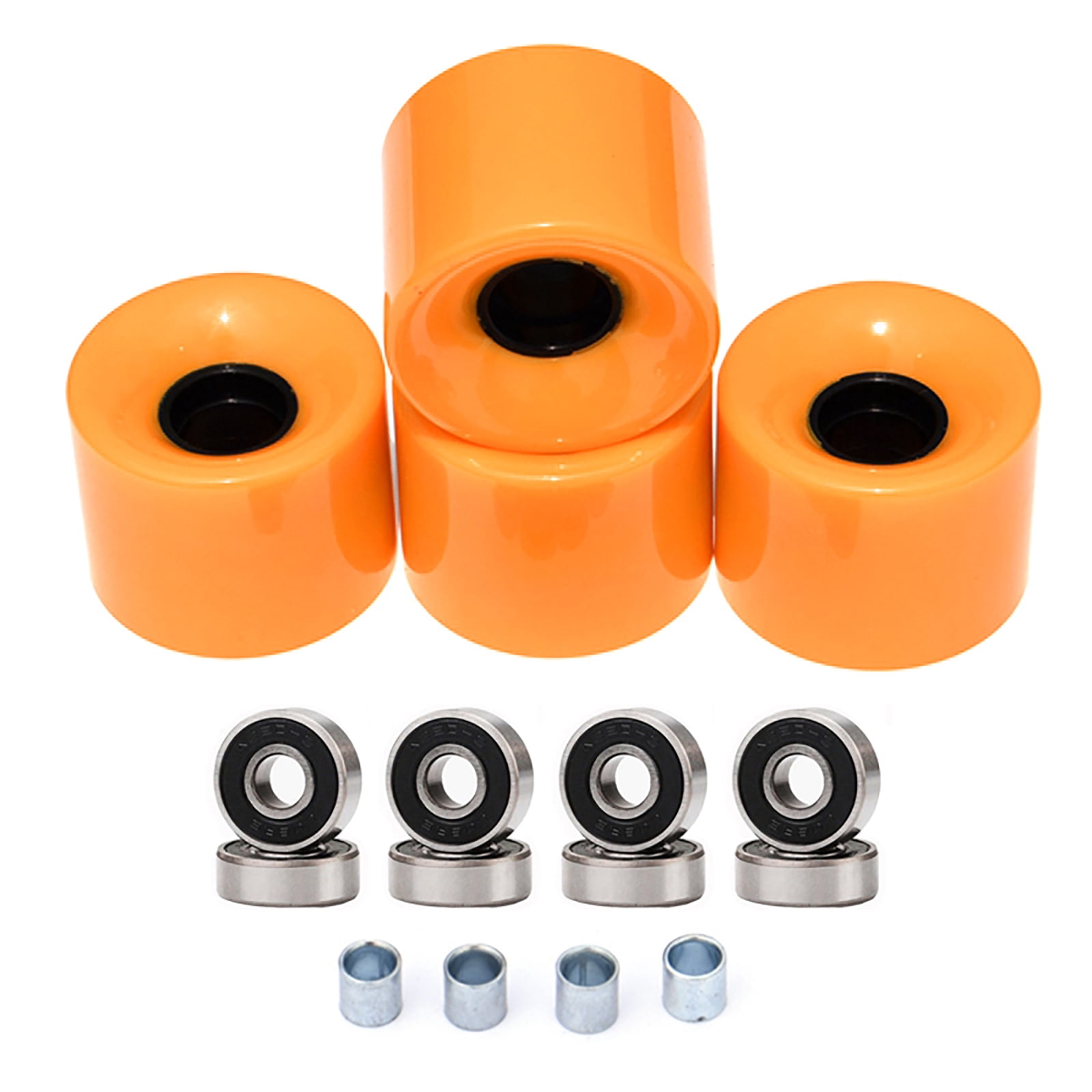 BIBABLYKE Set of 4 Longboards Wheels, Skateboard Wheels Street Wheel ...