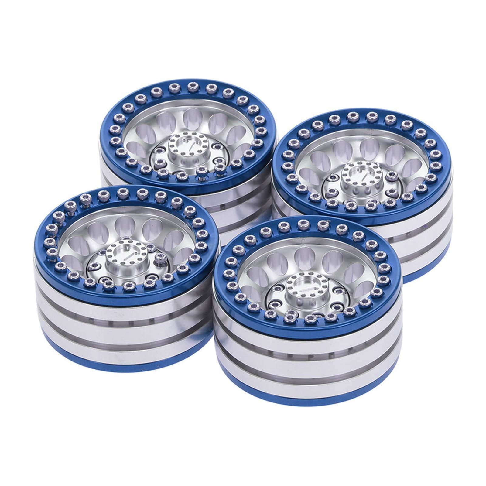 BIBABLYKE Set of 4 Remote Control Wheel Rims Metal Wheel Rims Tool for ...