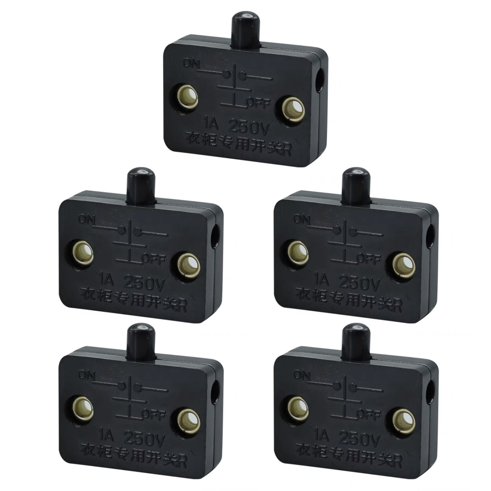 BIBABLYKE Set of 5 Cabinet Door Switches Closet Convenience Cupboard ...