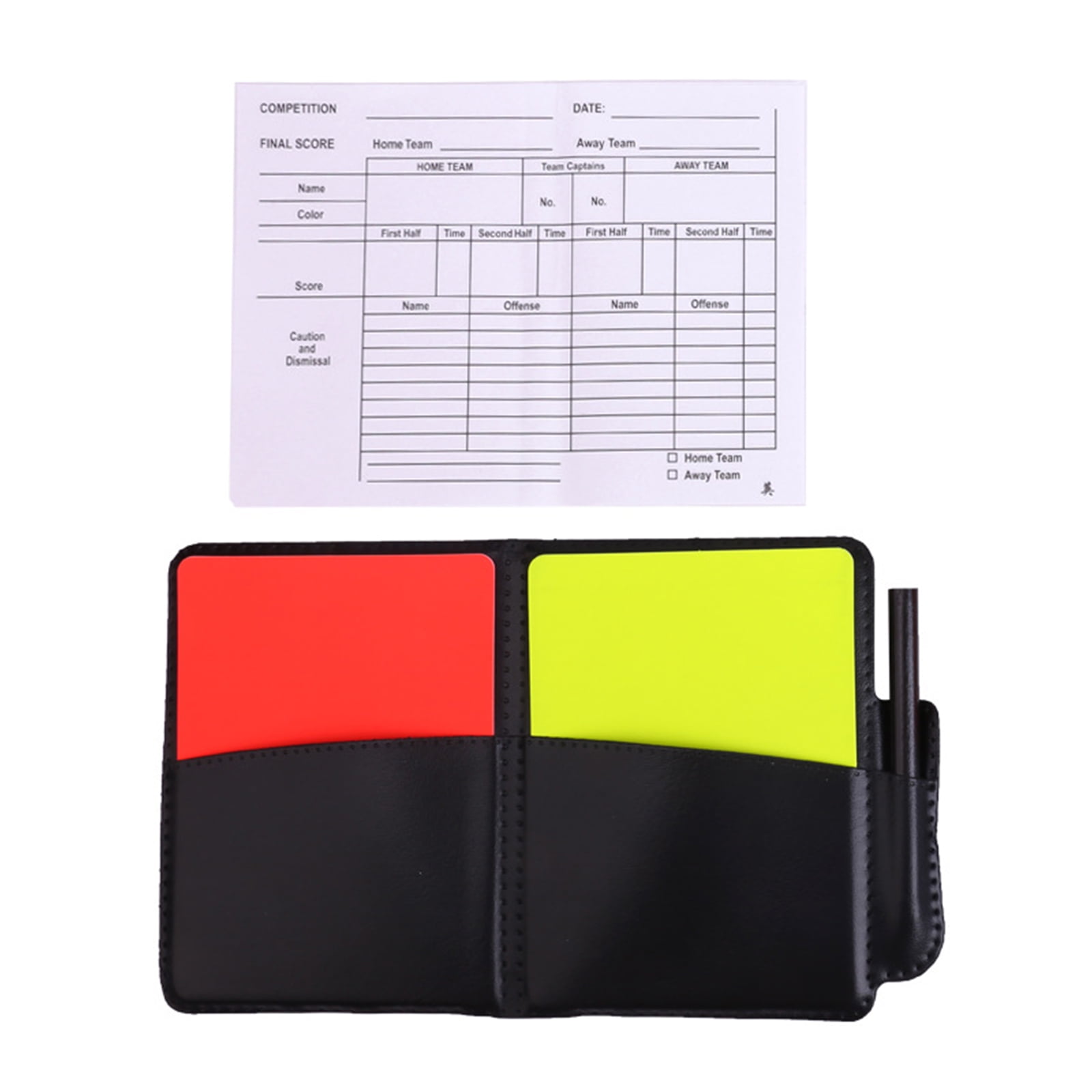 BIBABLYKE Sets of Football Referee Kits, Referee Cards Red Yellow Card ...