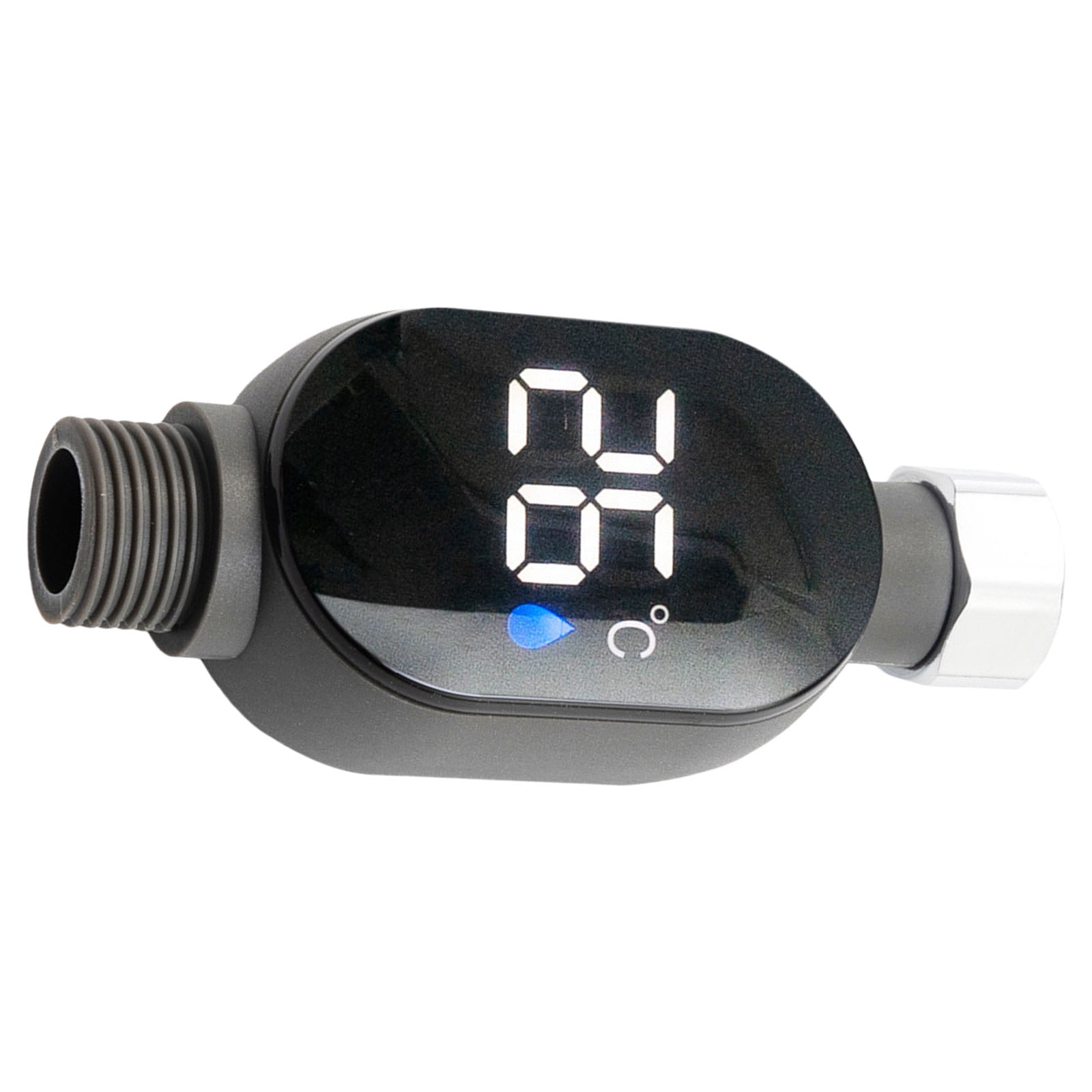 BIBABLYKE Shower Temperature Meter LED Digital Display Temperature ...