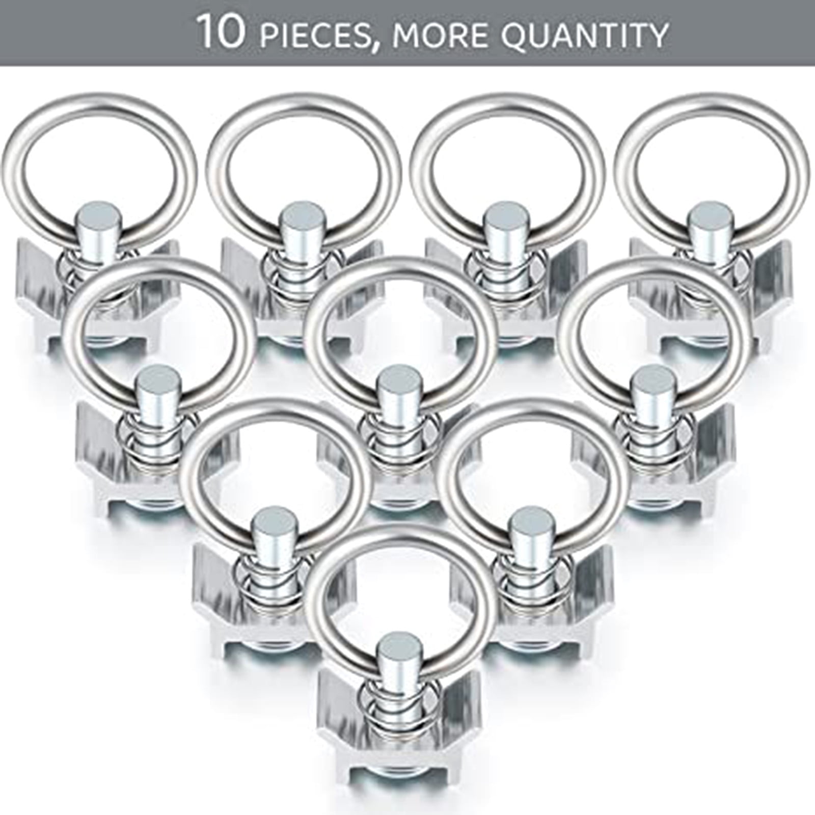 BIBABLYKE Single Stud Fitting L-Track 4,000LB Capacity with Stainless ...