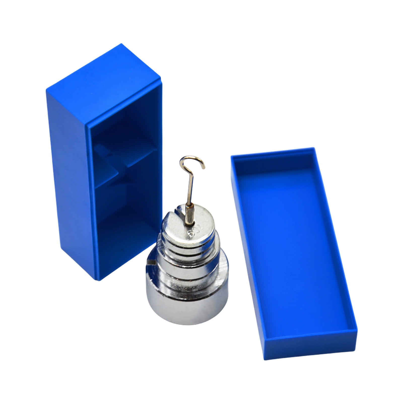 BIBABLYKE Slotted Mass with Hanger and Case Metal Slotted Weights Set ...