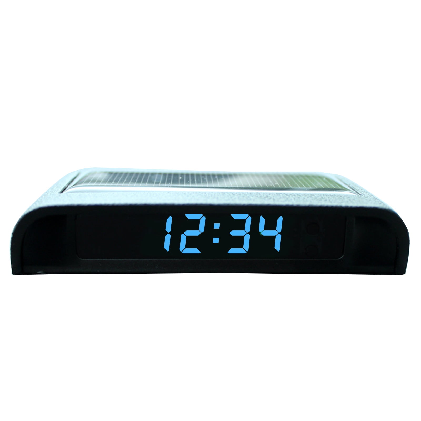 BIBABLYKE Solar Powered Car Clock with Luminous Display Vehicle ...