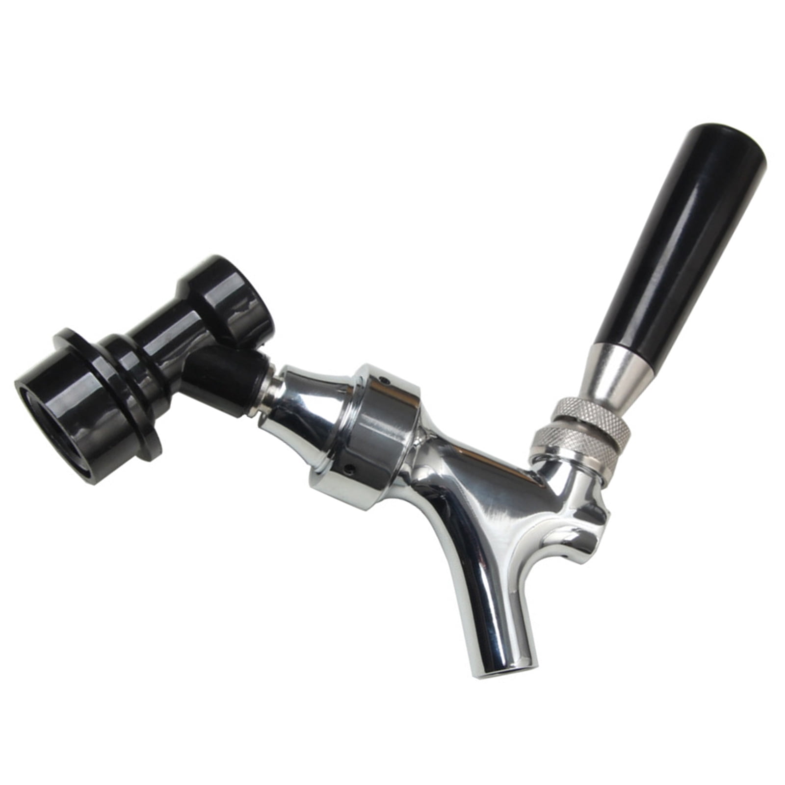BIBABLYKE Stainless Steel Cores Auto Closing Beer Faucet Picnics Tap ...