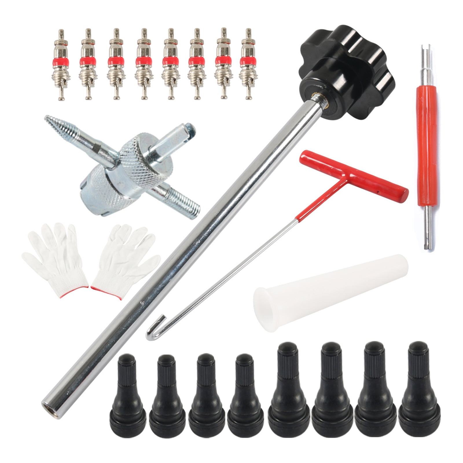 BIBABLYKE Tire Valves Stem Cores Replacement Tool Kit Quick Change Tire ...