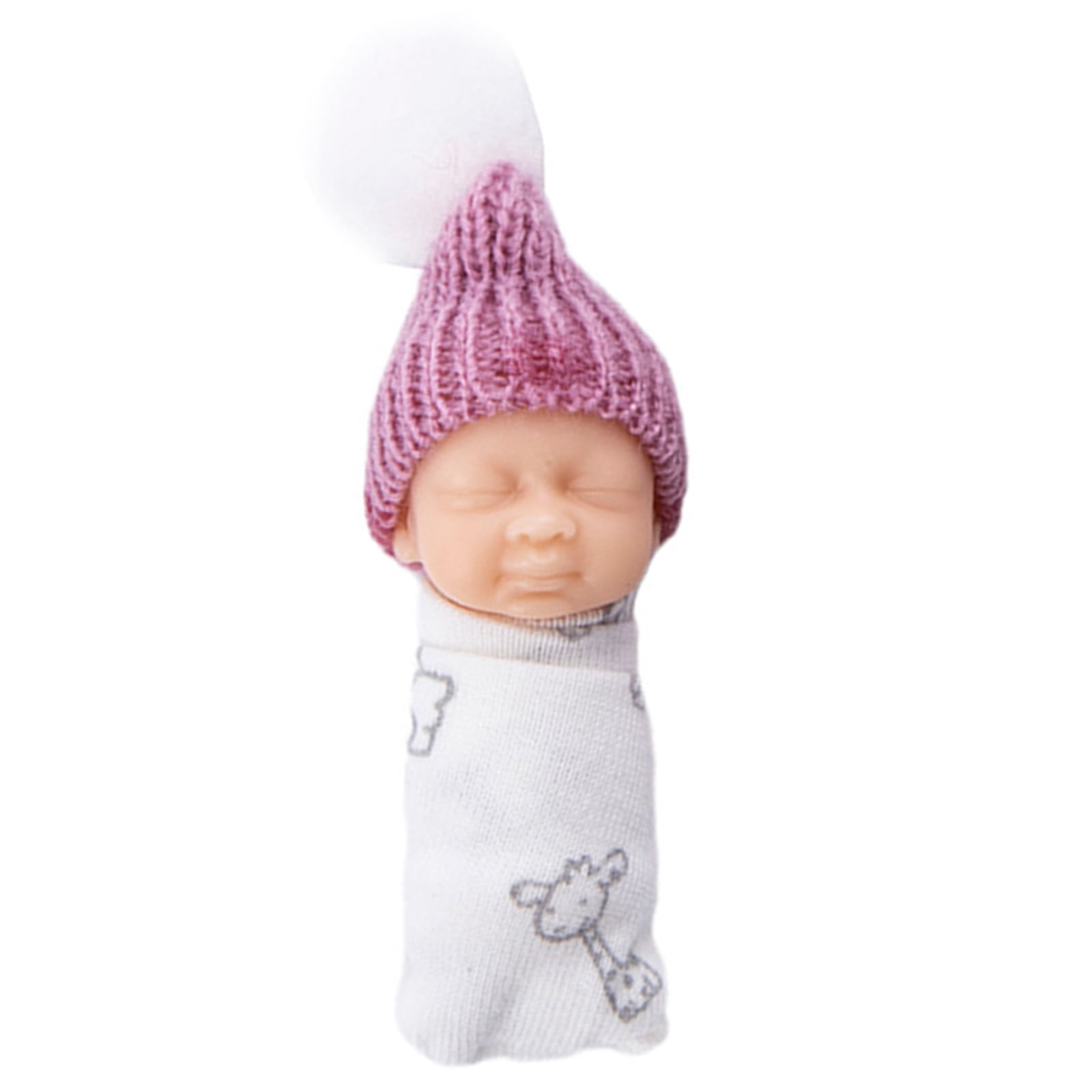 BIBABLYKE Toddler Toy Realistic Rebirth Doll Family Finger Size Rebirth ...