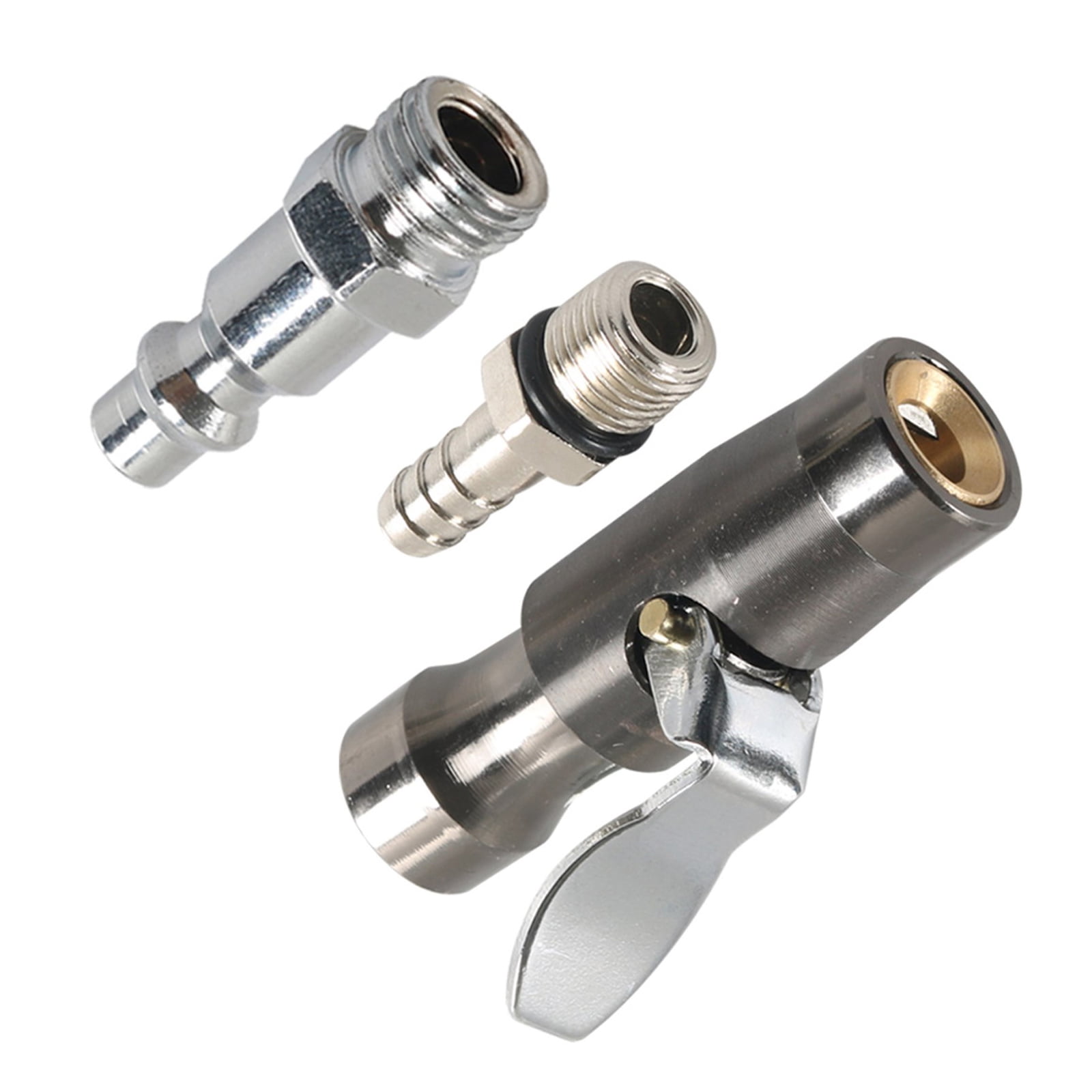 BIBABLYKE Two Jaw Locking Air Chuck 1/4 Inch FNPT Closed Flow Tire ...