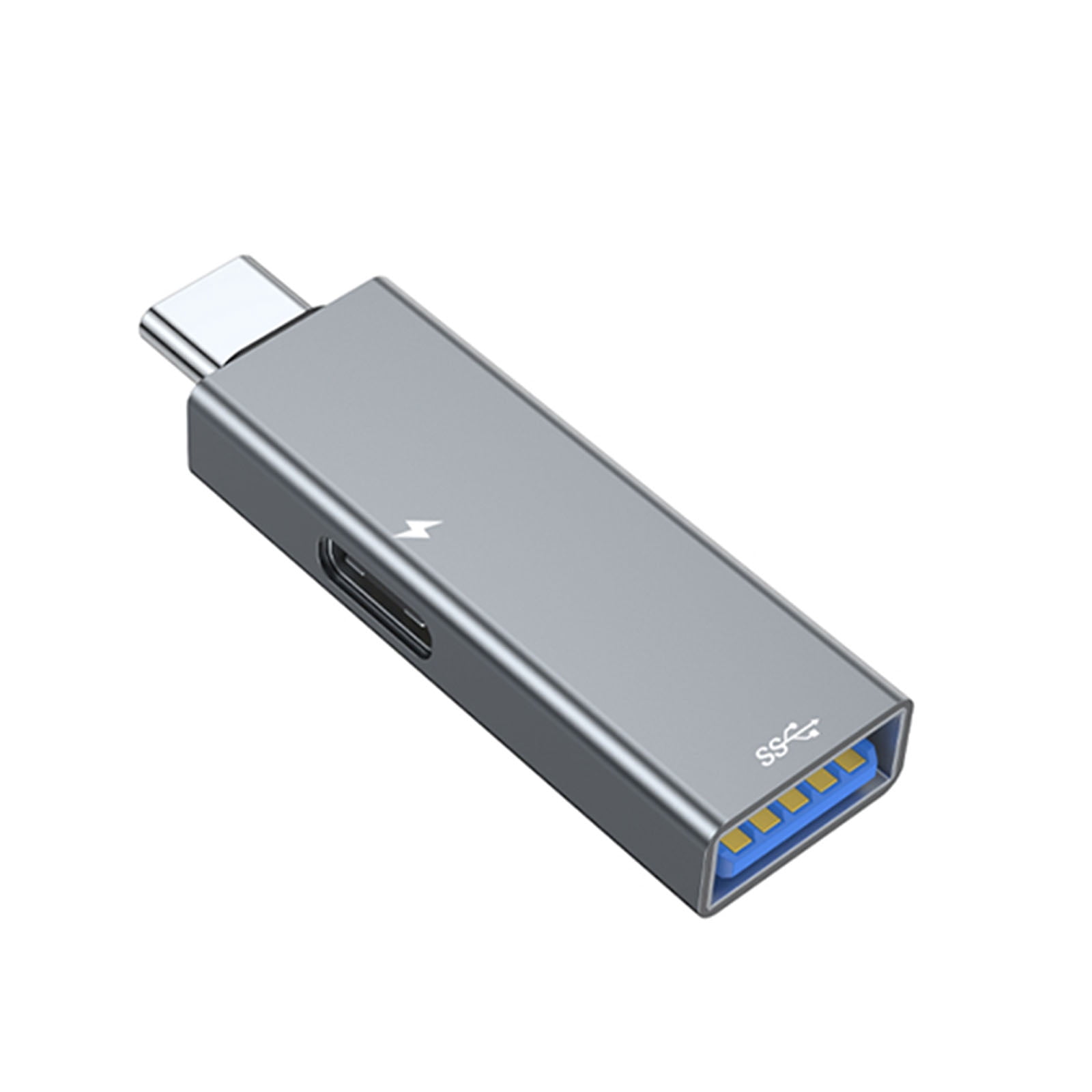 BIBABLYKE Type C to USB Female + Type C Female (Power Delivery) Adapter ...