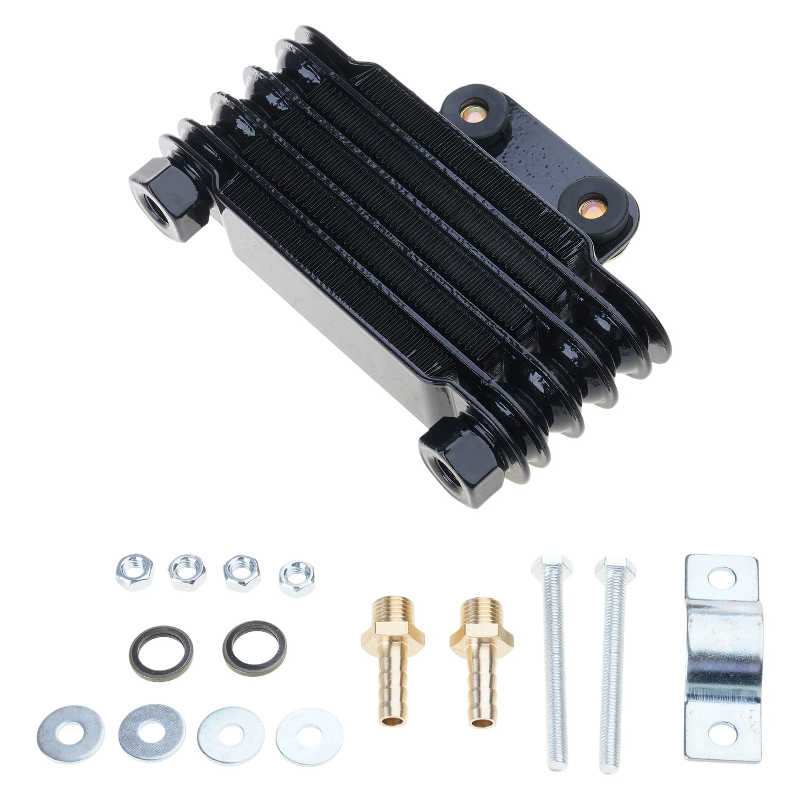 BIBABLYKE Universal Motorcycle Oil Coolers High Efficiency Metal Oil ...