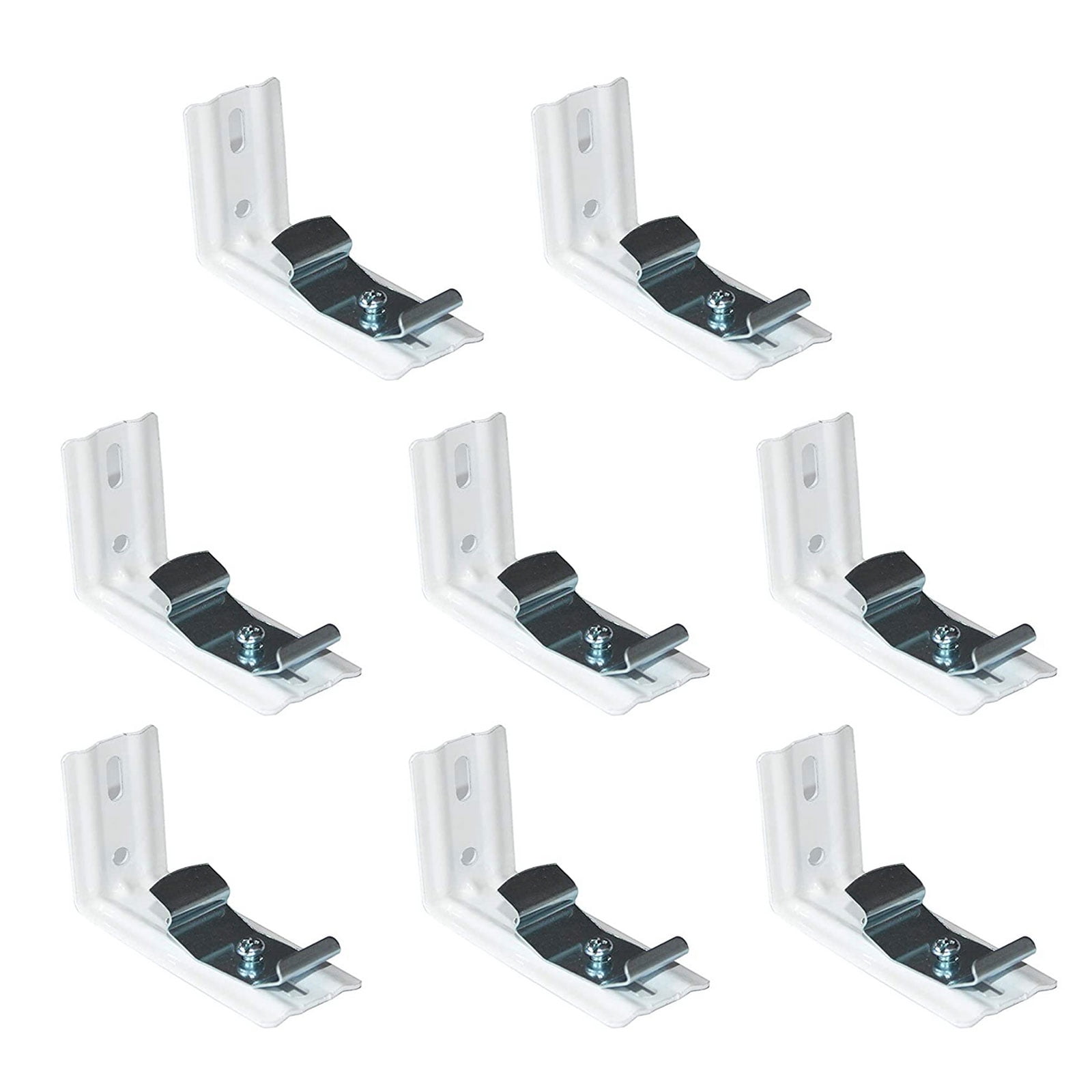 BIBABLYKE Vertical Blinds L- Shaped Brackets Blinds Curtain Track Mount ...