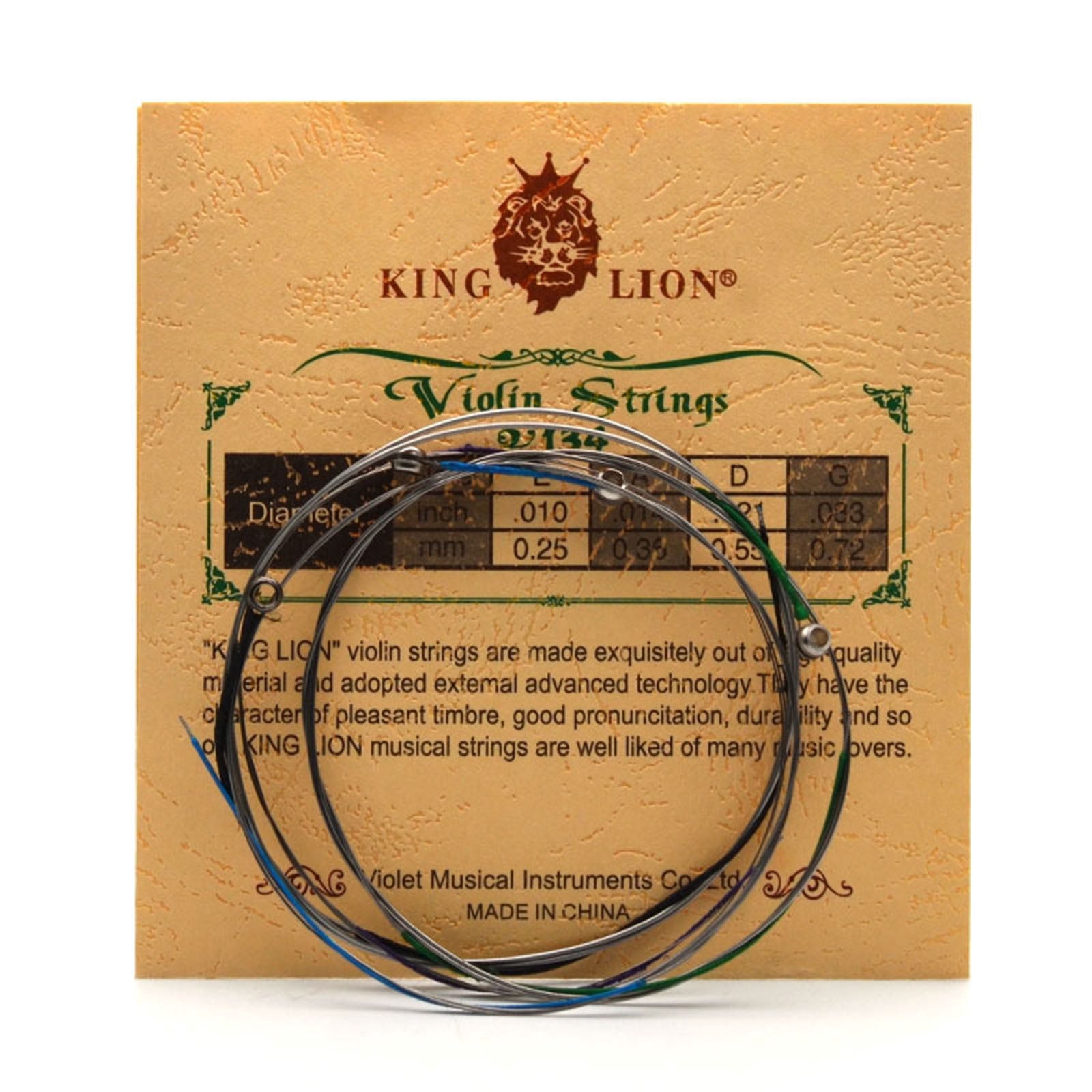 BIBABLYKE Violin Strings Universal Full Set EADG Universal String Steel ...