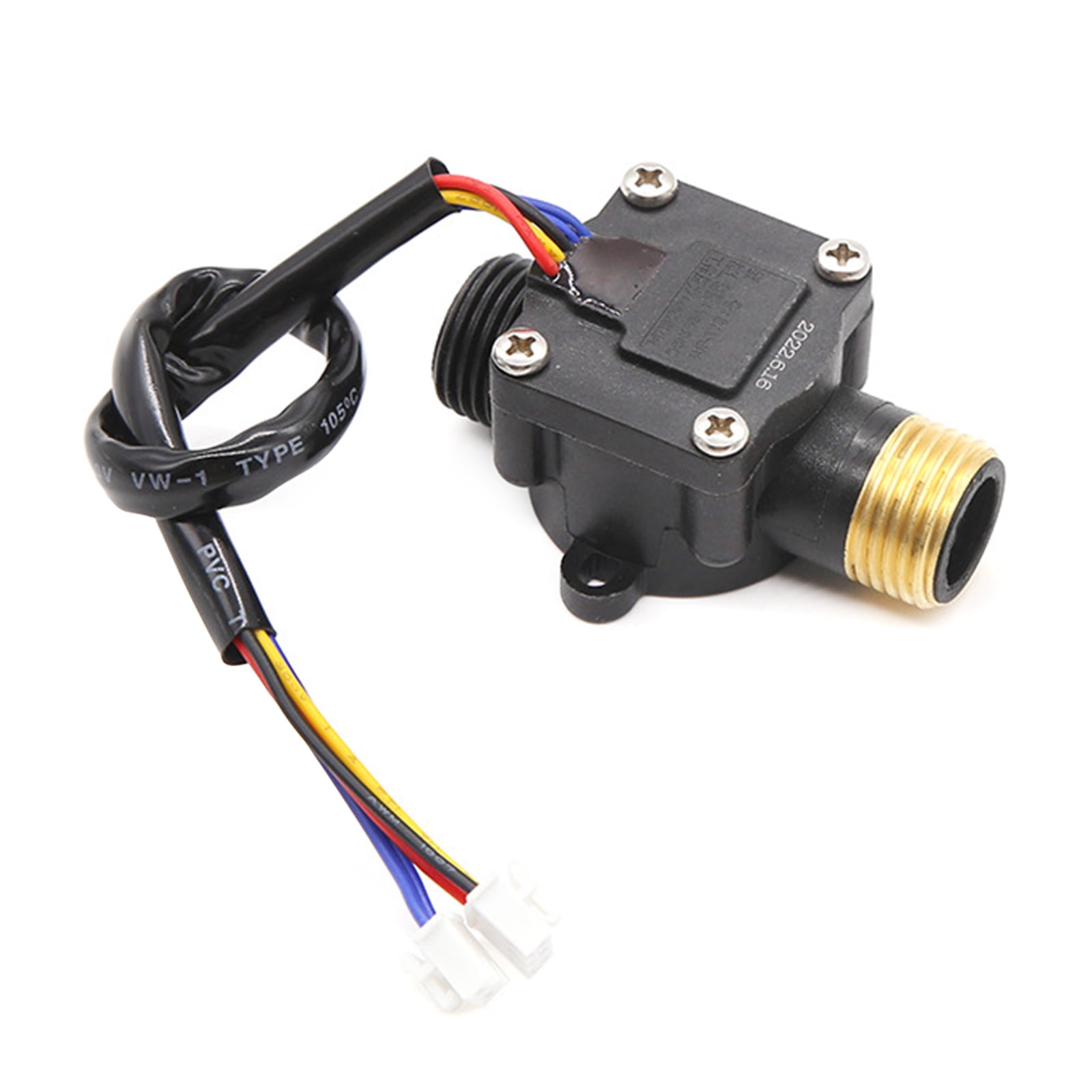 BIBABLYKE G1/2 DN15 Water Flow Hall Sensors Switches 1-30L/Min 1.75MPa ...