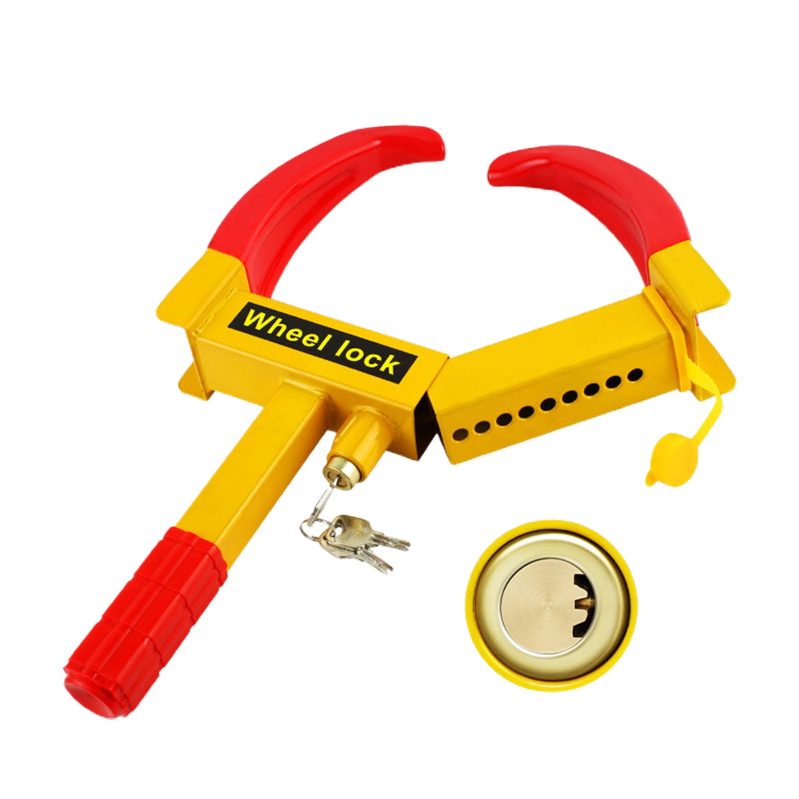 BIBABLYKE Wheel Clamp Lock Heavy Duty Wheel Lock Anti Theft Wheel Clamp ...