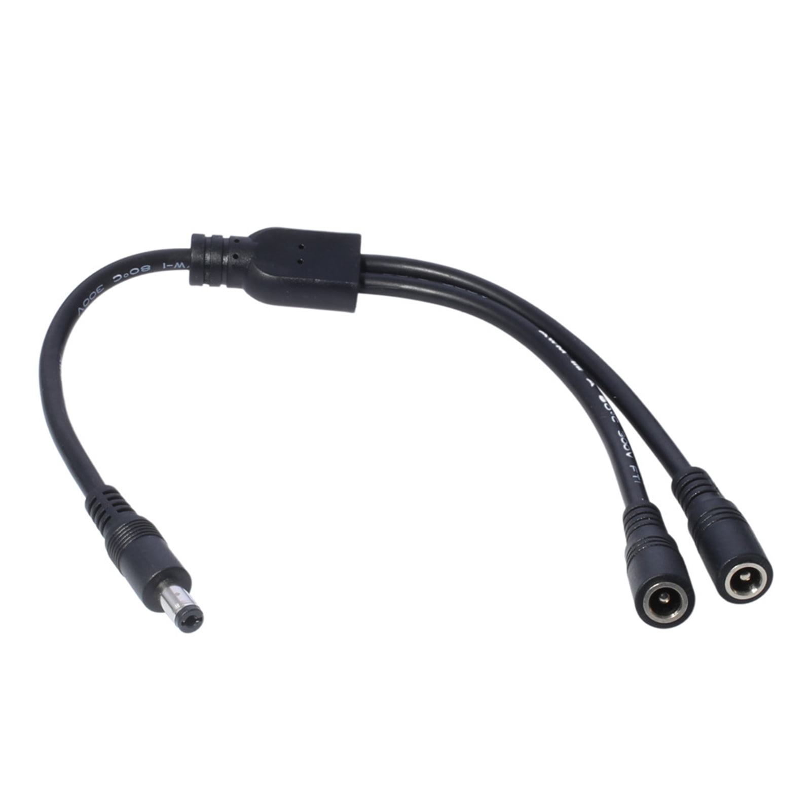 BIBABLYKE Y Splitter Cable 1 Male to 2 Female 5.5mmx2.1mm/5.5mmx2.5mm ...