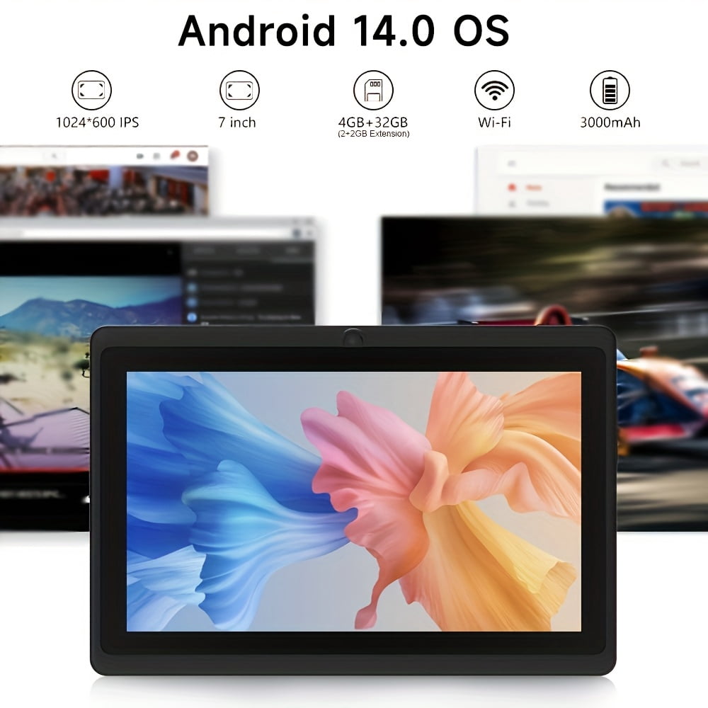 BIBEARBIBEAR Android Tablet 7 Inch, Android 14.0 Tableta 32GB Storage ...