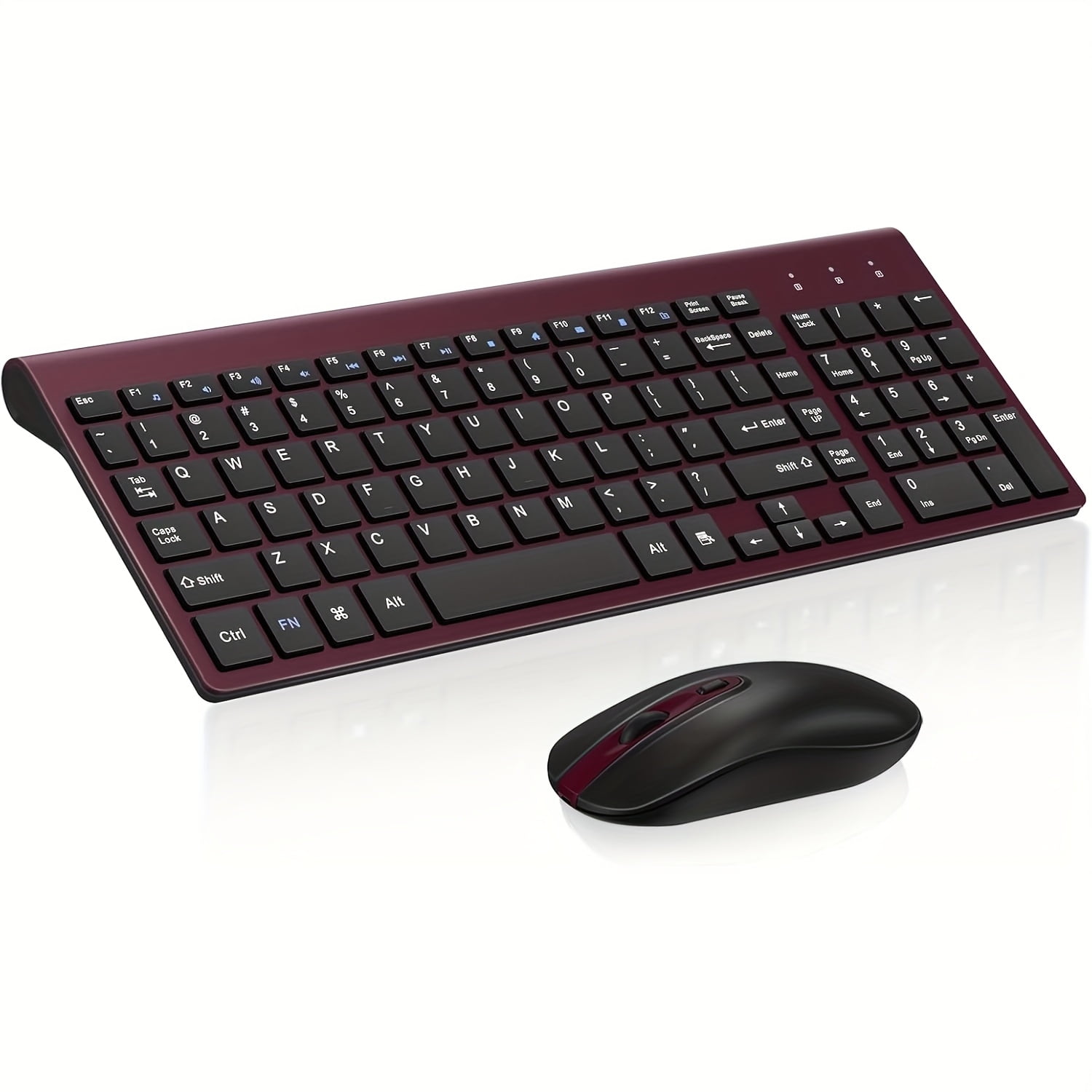 BIBEARBIBEAR Wireless Keyboard and Mouse Combo, Compact Full Size ...