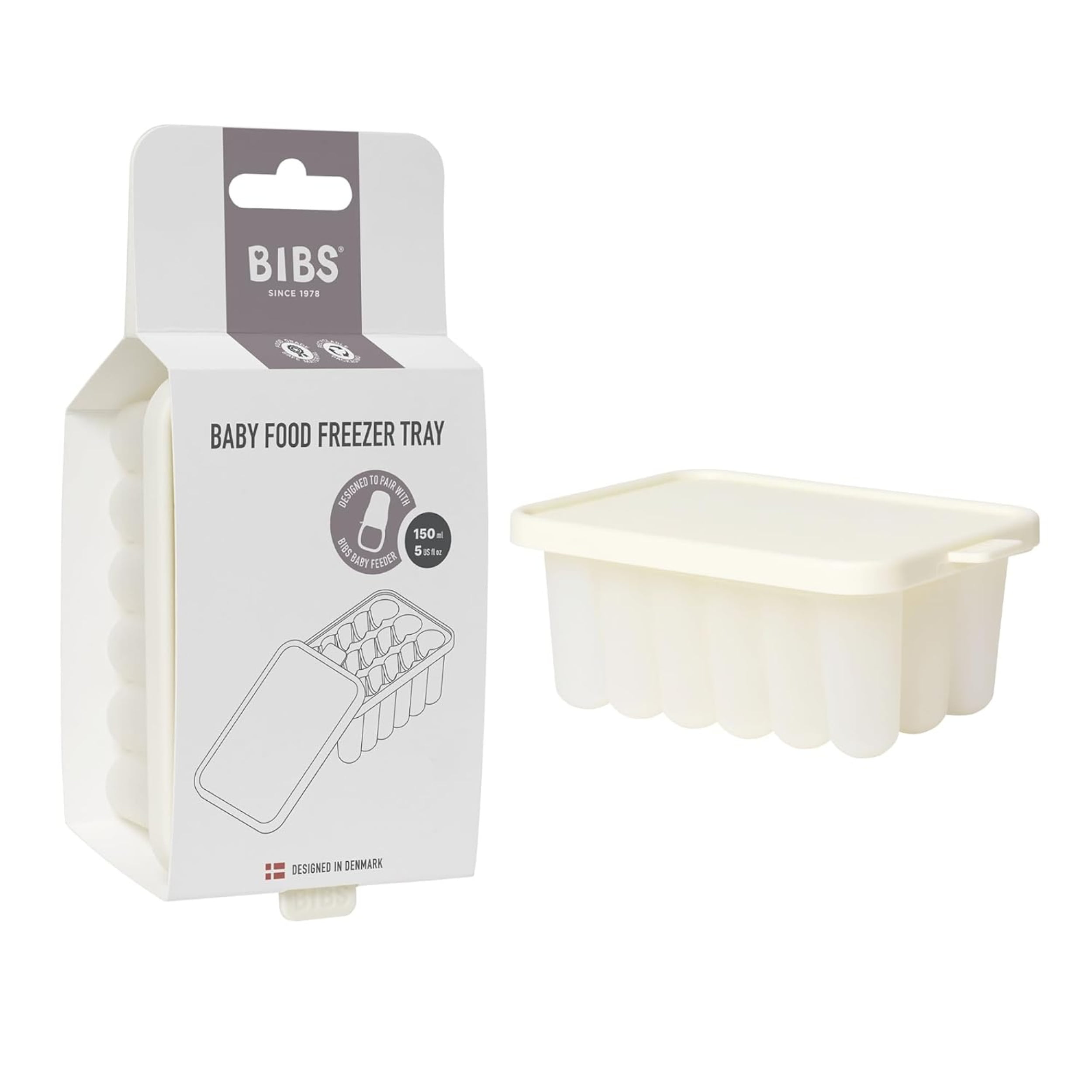 BIBS Infant Silicone Baby Food Freezer Tray, Ivory, 1 Piece - Walmart.com