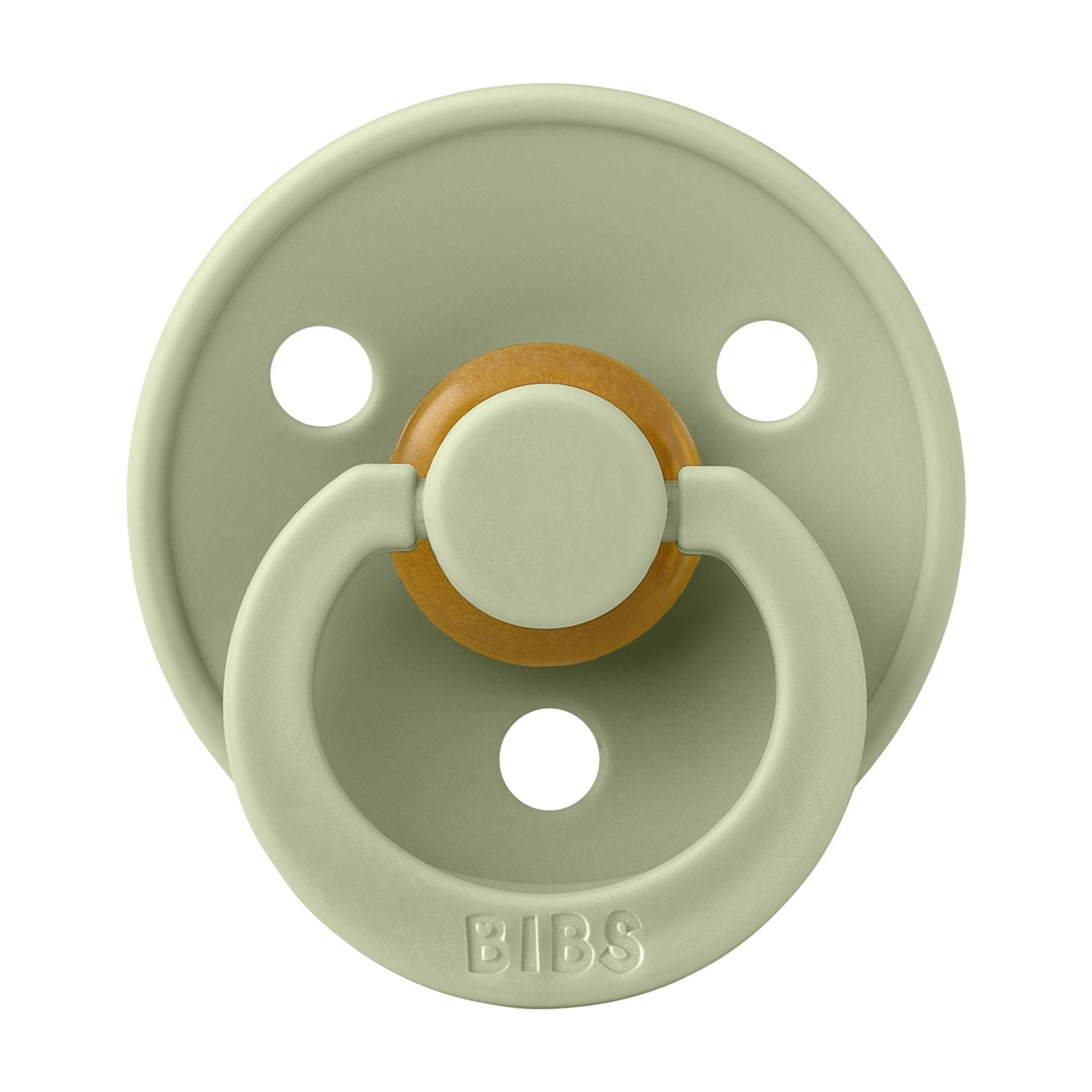 BIBS Colour, Natural Rubber Latex Pacifier Size 2, 6-18 Months, Sage ...