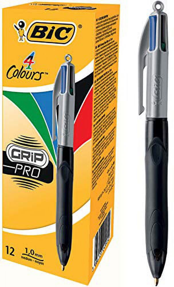 BIC 4-Color Grip Pro Ballpoint Pen - Walmart.com