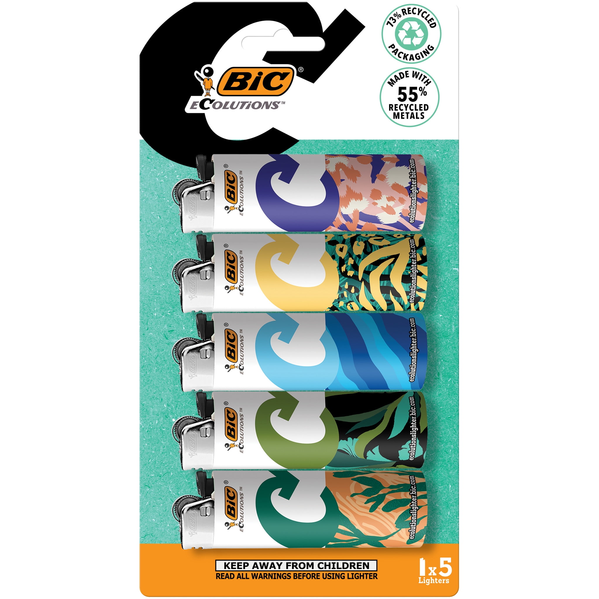 BIC 5PK ECOLUTIONS POCKET LIGHTER - Walmart.com