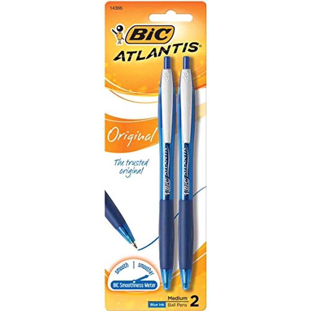 BIC Atlantis Ballpoint Pens Original (Pack of 3) - Walmart.com
