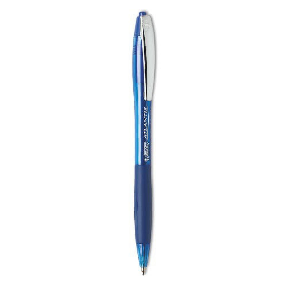 BIC-BIC Atlantis Retractable Ballpoint Pen, Medium 1mm, Blue Ink/Barrel ...
