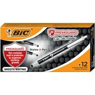 BIC Z4+ Roller Ball Stick Pen, Black Ink, .7mm, Fine, Dozen - Walmart.com