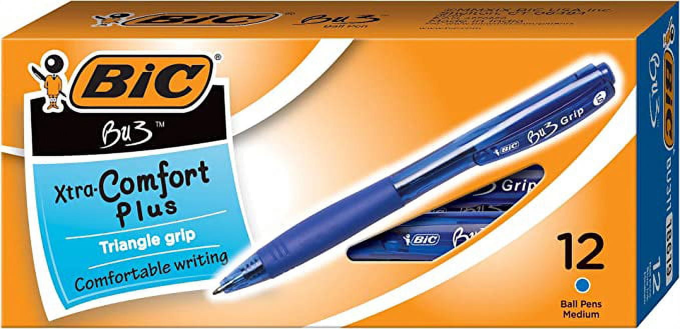 BIC Ballpoint Retractable Pens (BU311BE), Blue - Walmart.com