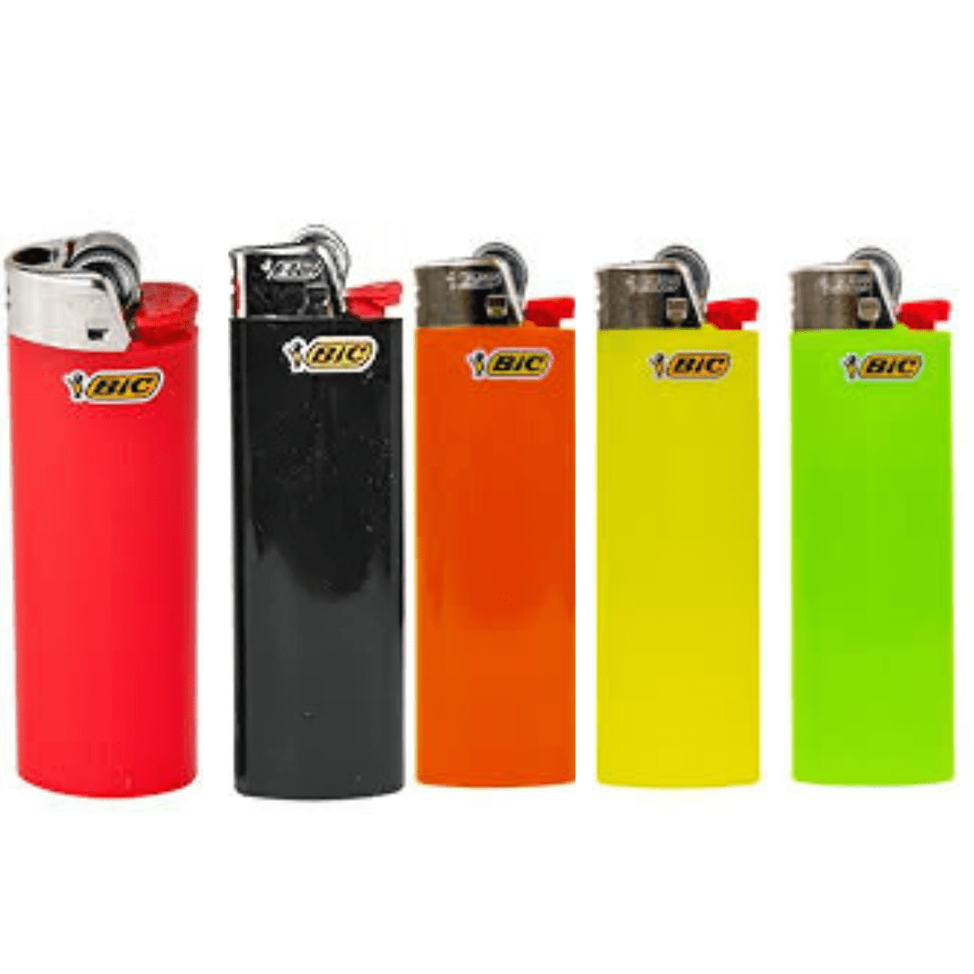 BIC Classic Full-Size Pocket Lighters 5 Ct Assorted Colors Black ...