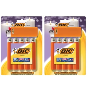 BIC Classic Disposable Lighters, Multi-Pack, Cigar Cigarette Maxi Full ...