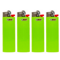 BIC Classic Pocket Lighters, Durable and Safe, 4 Count, Lime Green ...