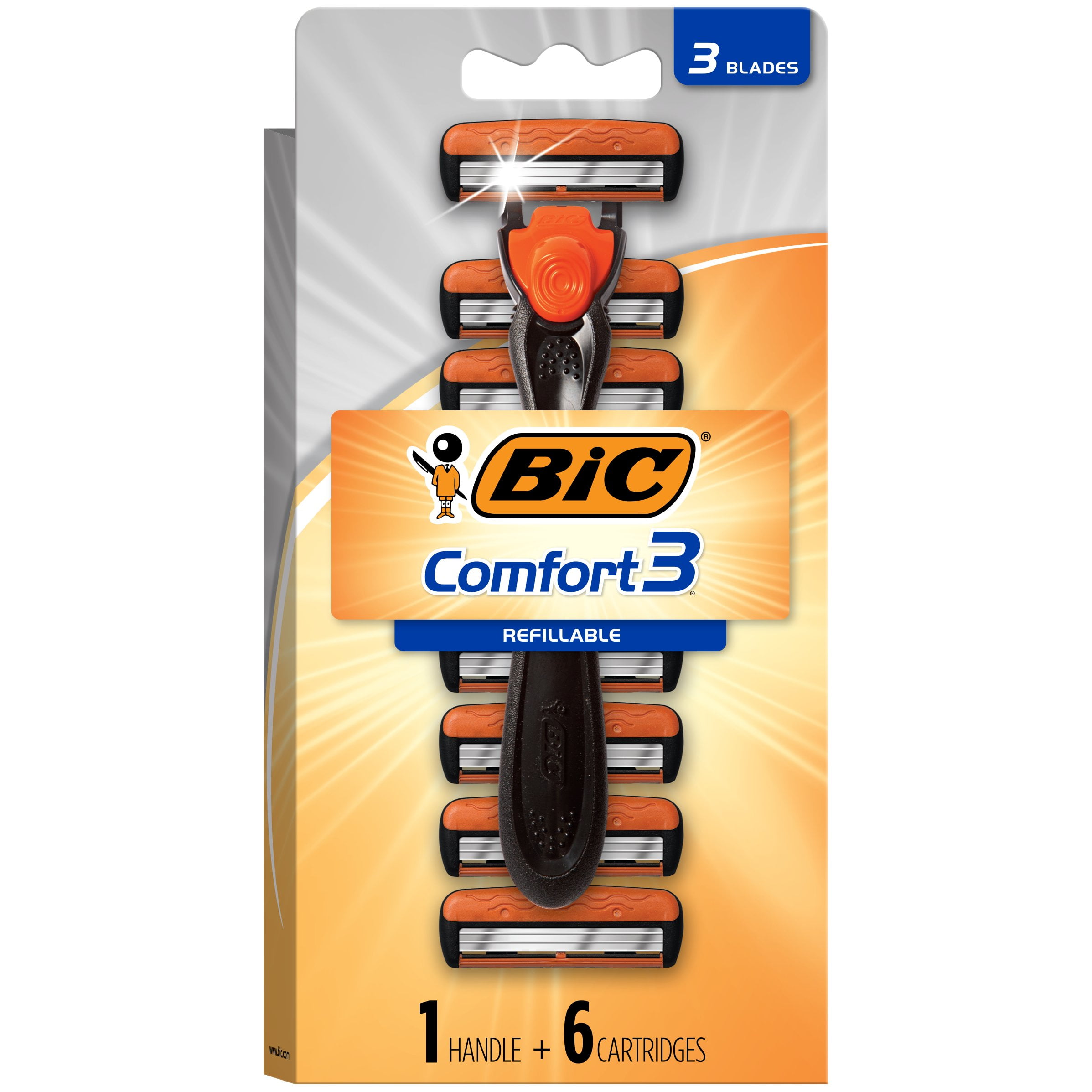 BIC Comfort 3 Blades Disposable Shaver Set - Each (Packaging Varies ...