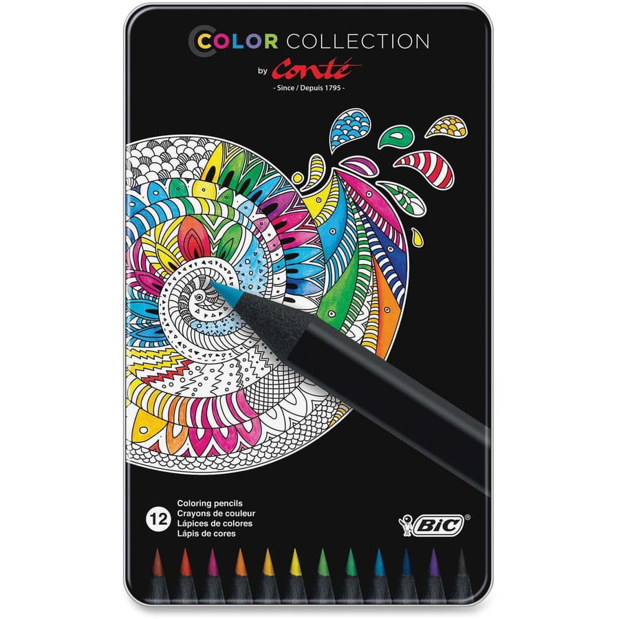 Color Collection By Conte Coloring Pencils 12-Pack - Walmart.com