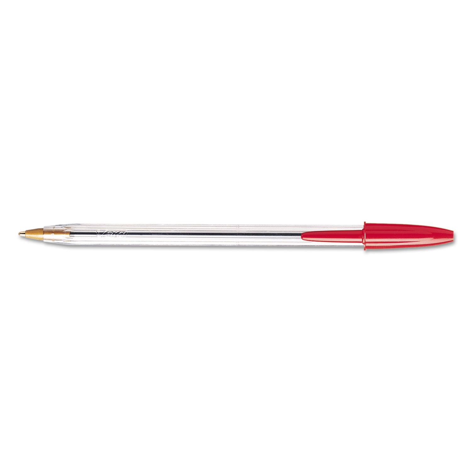 BIC Cristal Xtra Smooth Ballpoint Stick Pen, Clear Barrel, Medium Point ...