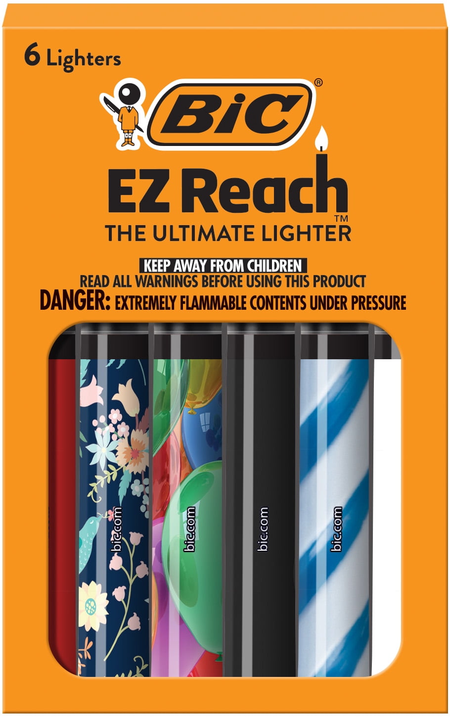 BIC EZ Reach Candle Lighter, The Ultimate Lighter with Extended Wand ...