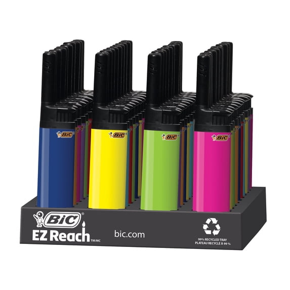 BIC EZ Reach Lighter, 1.45-inch extended wand, safety features ...