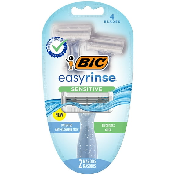 BIC EasyRinse Disp Sens WMN 2pk - Walmart.com