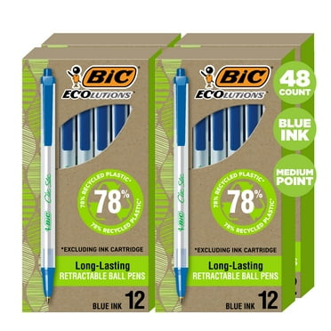 BIC 4-Color Retractable Ballpoint Pen, Med Pt. 1.0mm, Variety 7 Pack - Walmart.com
