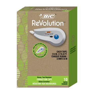 BIC Wite-Out Correction Tape, 10-Count - Walmart.com