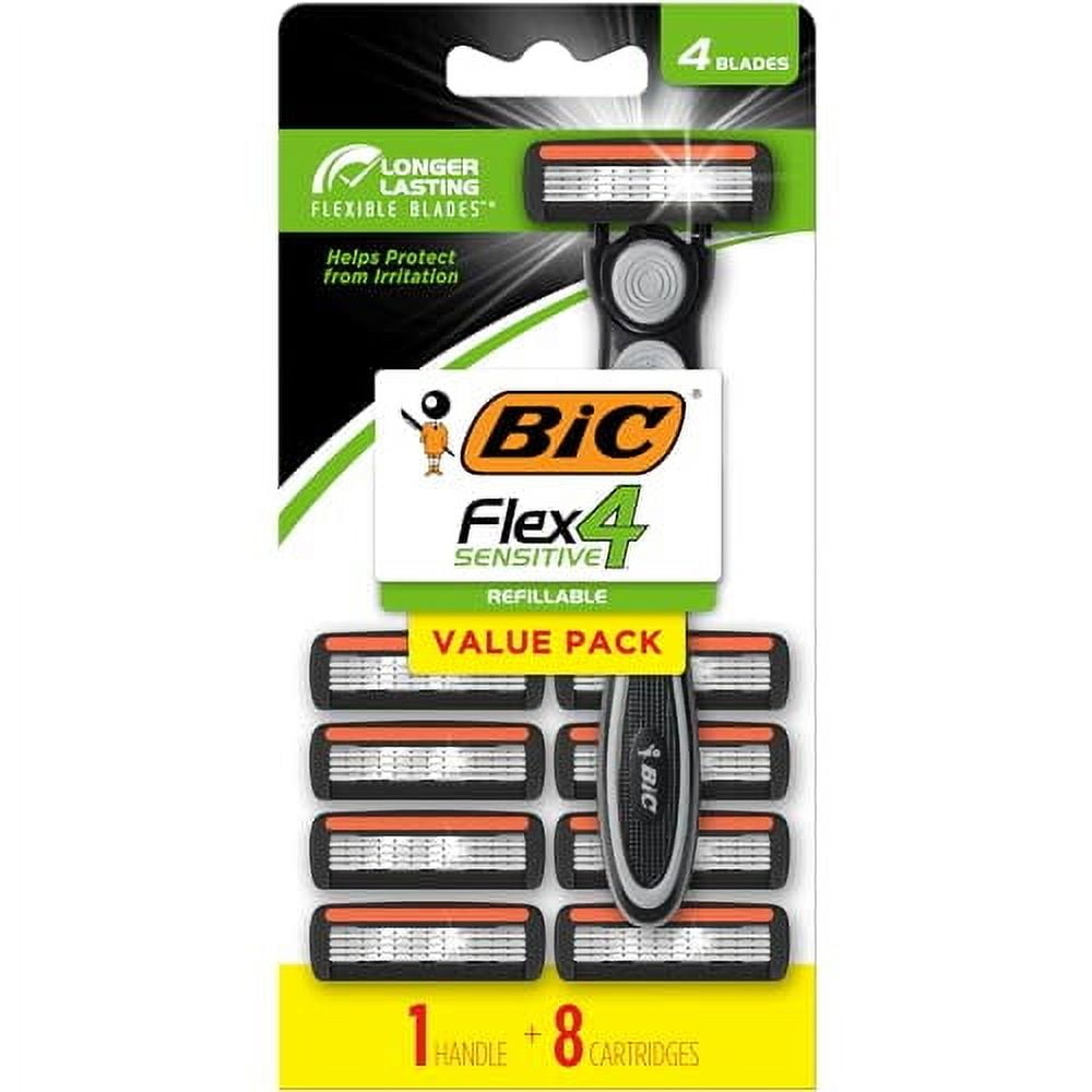 Customer reviews for BIC Flex 4 Refillable Razors for Men, Long-Lasting ...