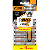 BIC Flex 5 Refillable Razors for Men, Long-Lasting, 5-Blades, 1 Handle ...