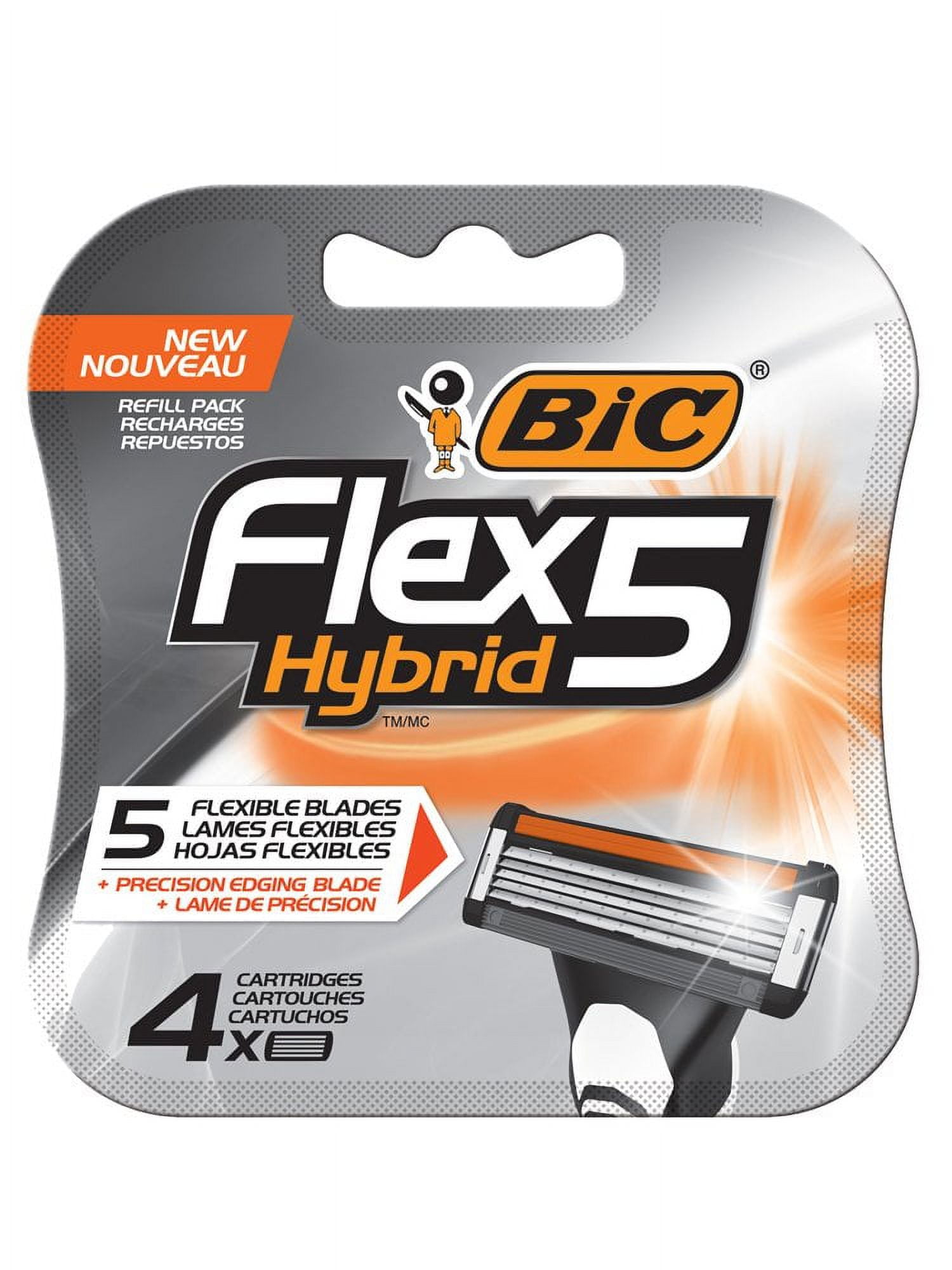 BIC Flex5 Hybrid 5 Blade Razor Refills (Pack of 20) - Walmart.com