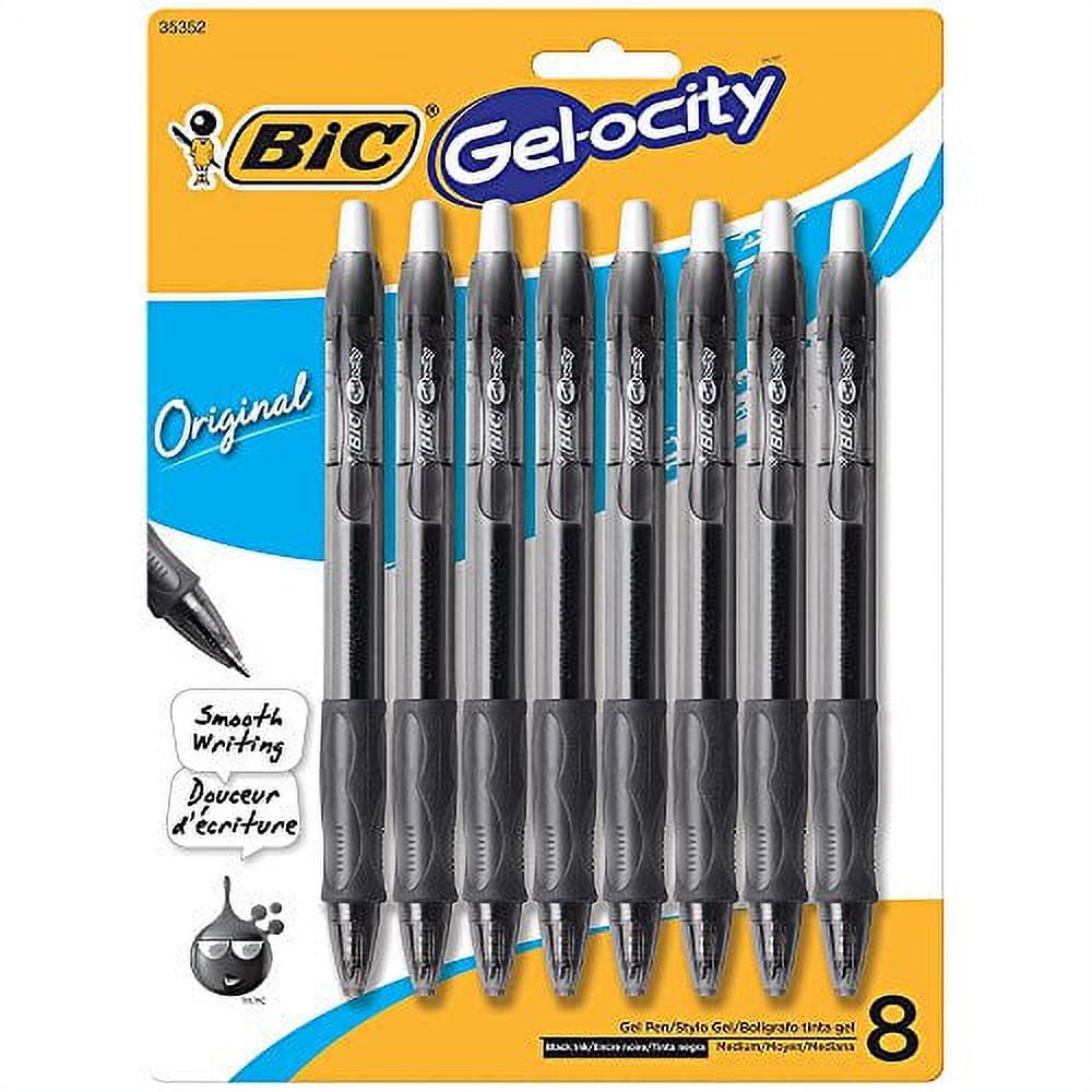 BIC Gel-ocity Original Retractable Gel Pen, Black, 8-Count - Walmart.com