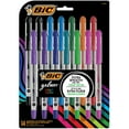 BIC Gel-ocity Stic Gel Pens, Quick-Dry, Colorful Assorted Ink, Comfort ...