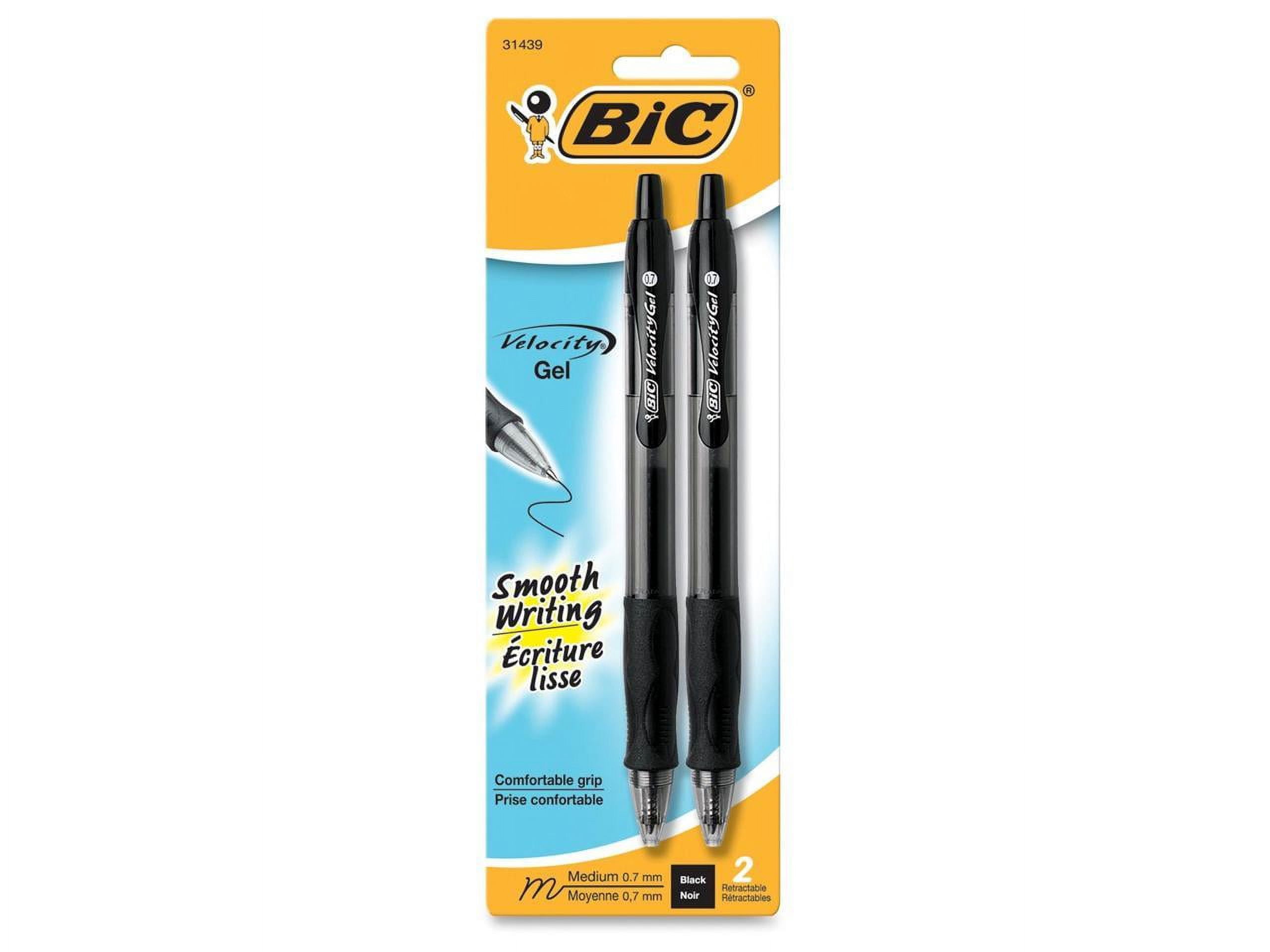 BIC Gelocity Retractable Gel Pen with Comfort Grip, Medium Point (0.7 ...