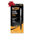 BIC Glide Black Retractable Ballpoint Pens, Medium Point (1.0mm), 12-Count Pack, Ultra Smooth ...