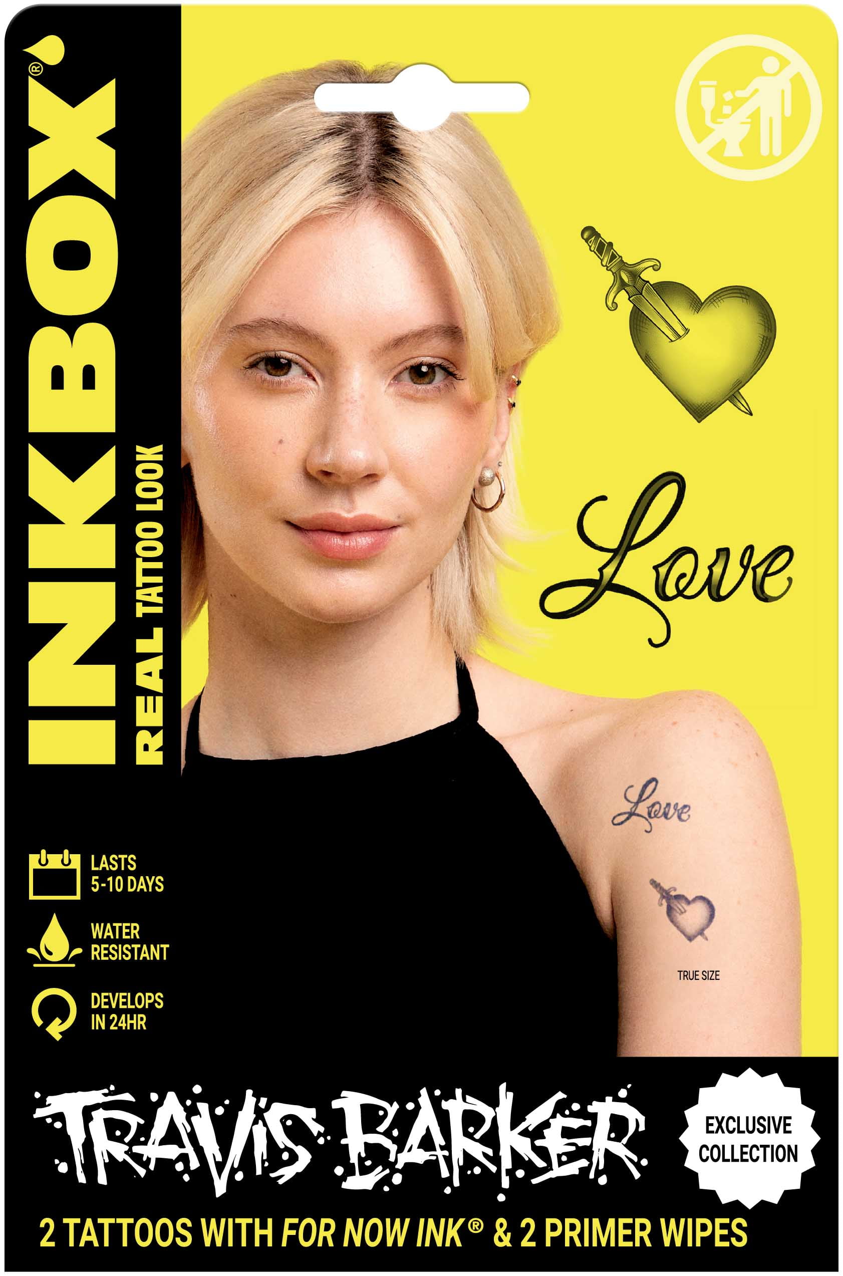 Inkbox Temporary Tattoos, Love+Sword, 2 Pack - Walmart.com