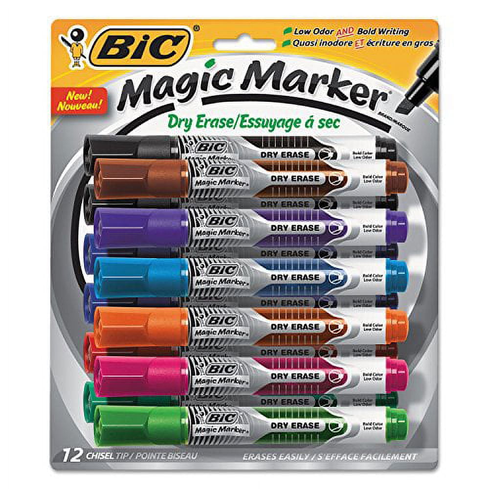 BIC Intensity Advanced Dry Erase Marker, Tank Style, Chisel Tip ...