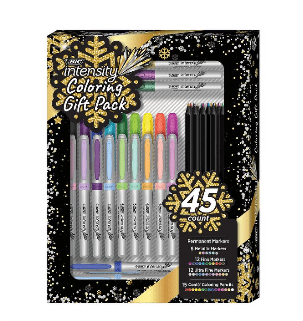 BIC Intensity Coloring 45-Piece Limited Edition Holiday Gift Pack ...